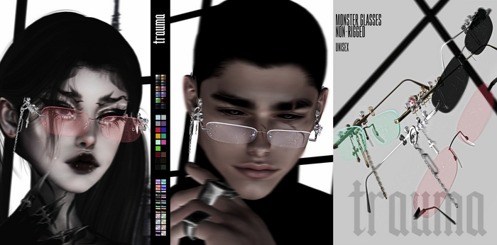 Second Life Marketplace - [TRAUMA] - Monster Glasses (Unisex)
